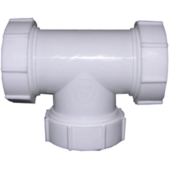 Lavatory/Kitchen Drain Tee, White PVC, 1.25 or 1.5-In. Tube - Walmart.com