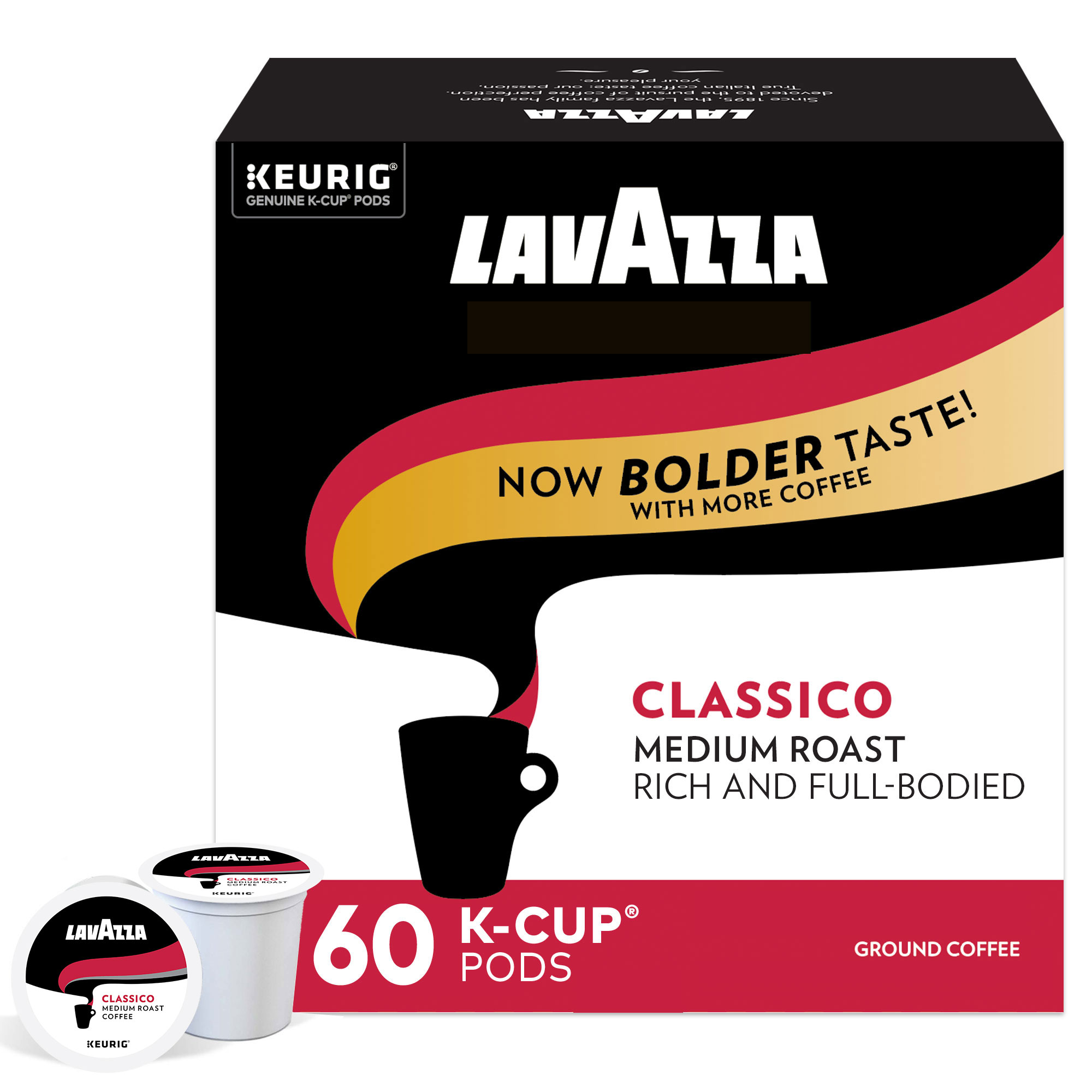 Lavazza Gran Aroma Single-Serve Coffee K-Cup Pods for Keurig Brewer, 22 ...