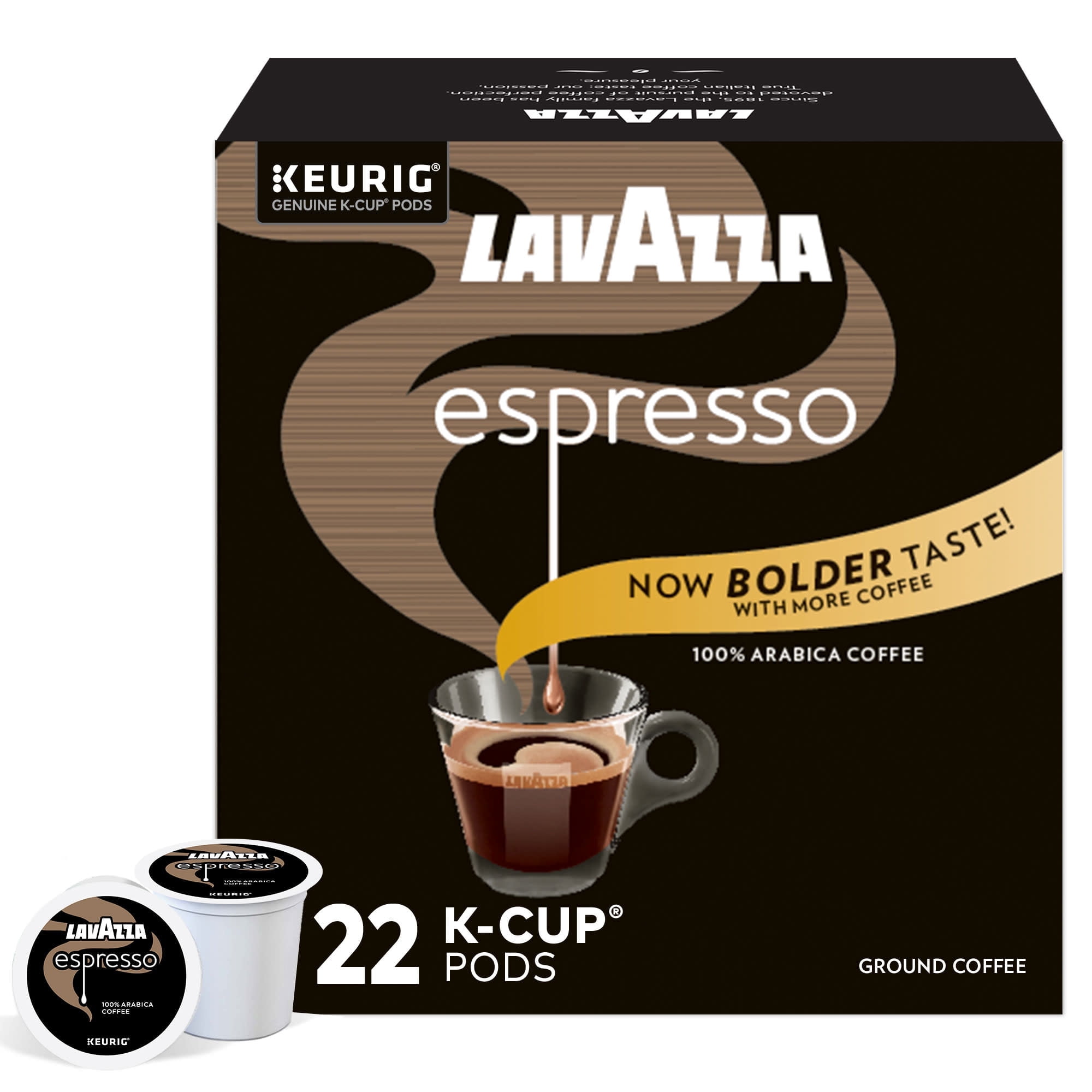 Lavazza Espresso Italiano Single Pod Serve Coffee, Medium Roast, Keurig ...