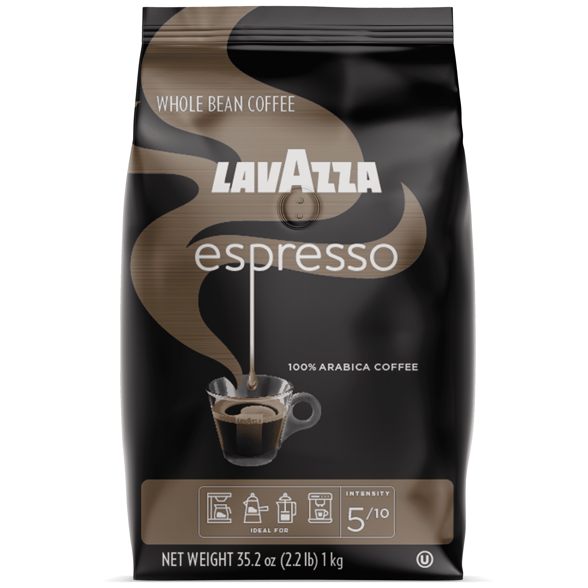 Lavazza Medium Roast Espresso Whole Bean Coffee 2.2 LB Bag Suitable for All Machines Walmart