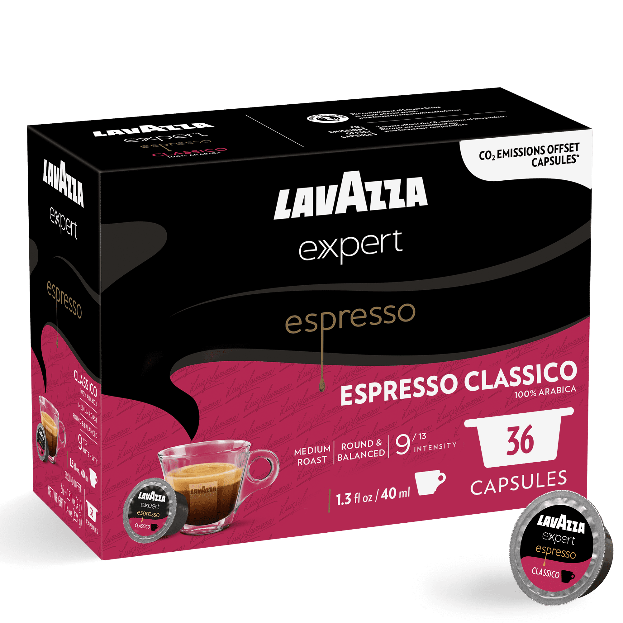 Lavazza Expert Italian Coffee Pods, Espresso Classico Capsules, Medium ...