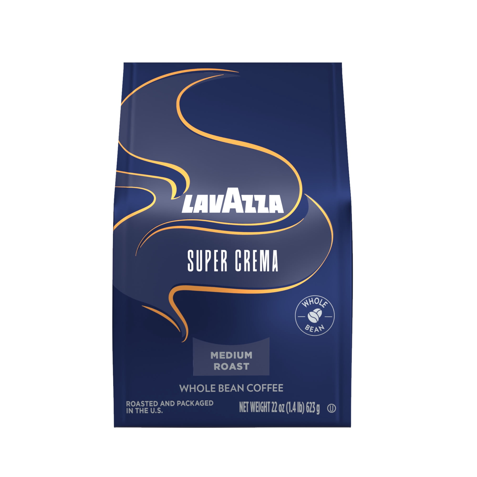 Lavazza, Whole Bean Coffee, 22 oz, Medium Roast Arabica Robusta Blend ...