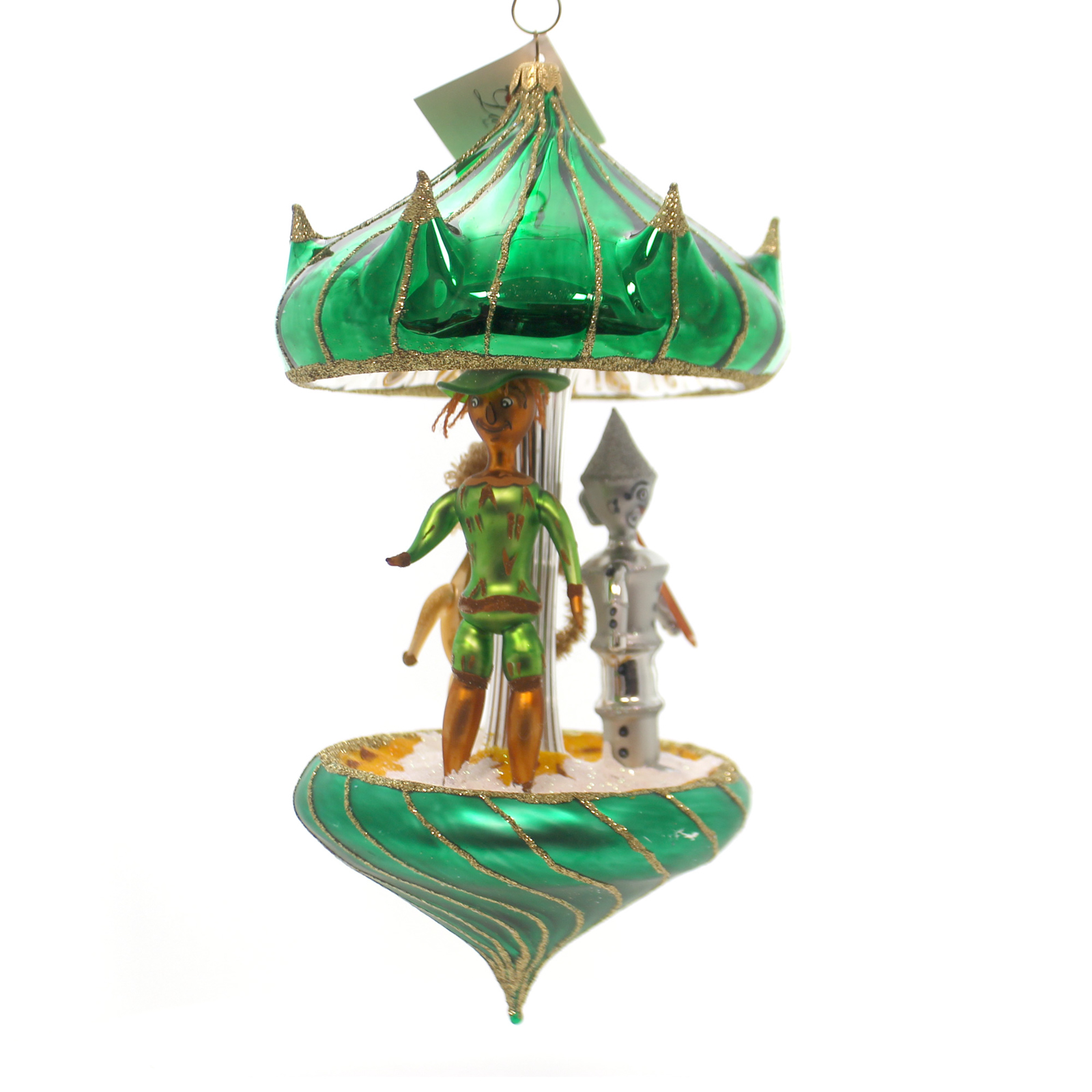 Laved Italian Ornaments WIZARD OF OZ CAROUSEL Lion Scarecrow Tin Man ...