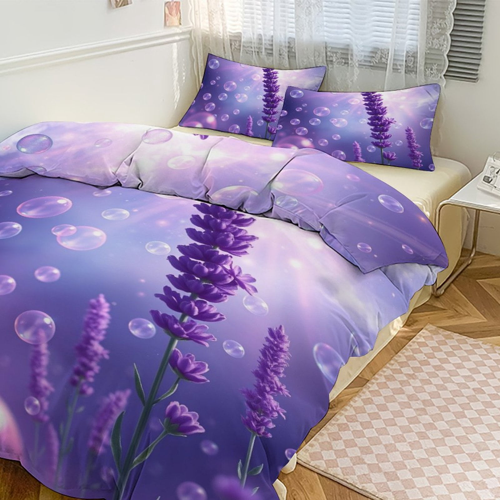 Lavender 3D Duvet Cover Set Quilt Cover Theme of Kid Boy Girl for ...