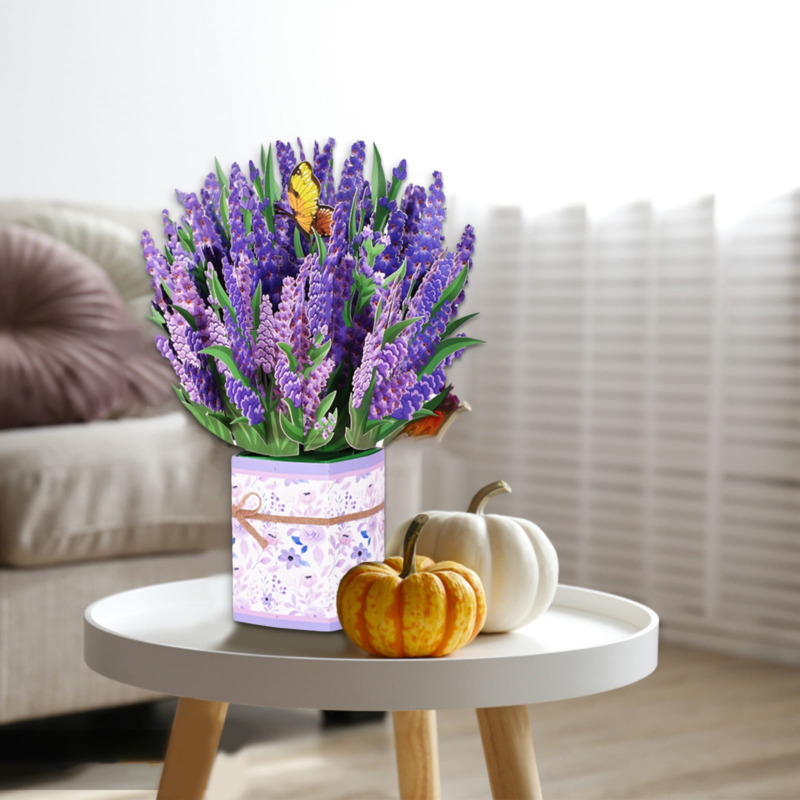 Lavender 3D Pop Up Card, Mothers Day Gifts, Floral Greeting for Mother ...
