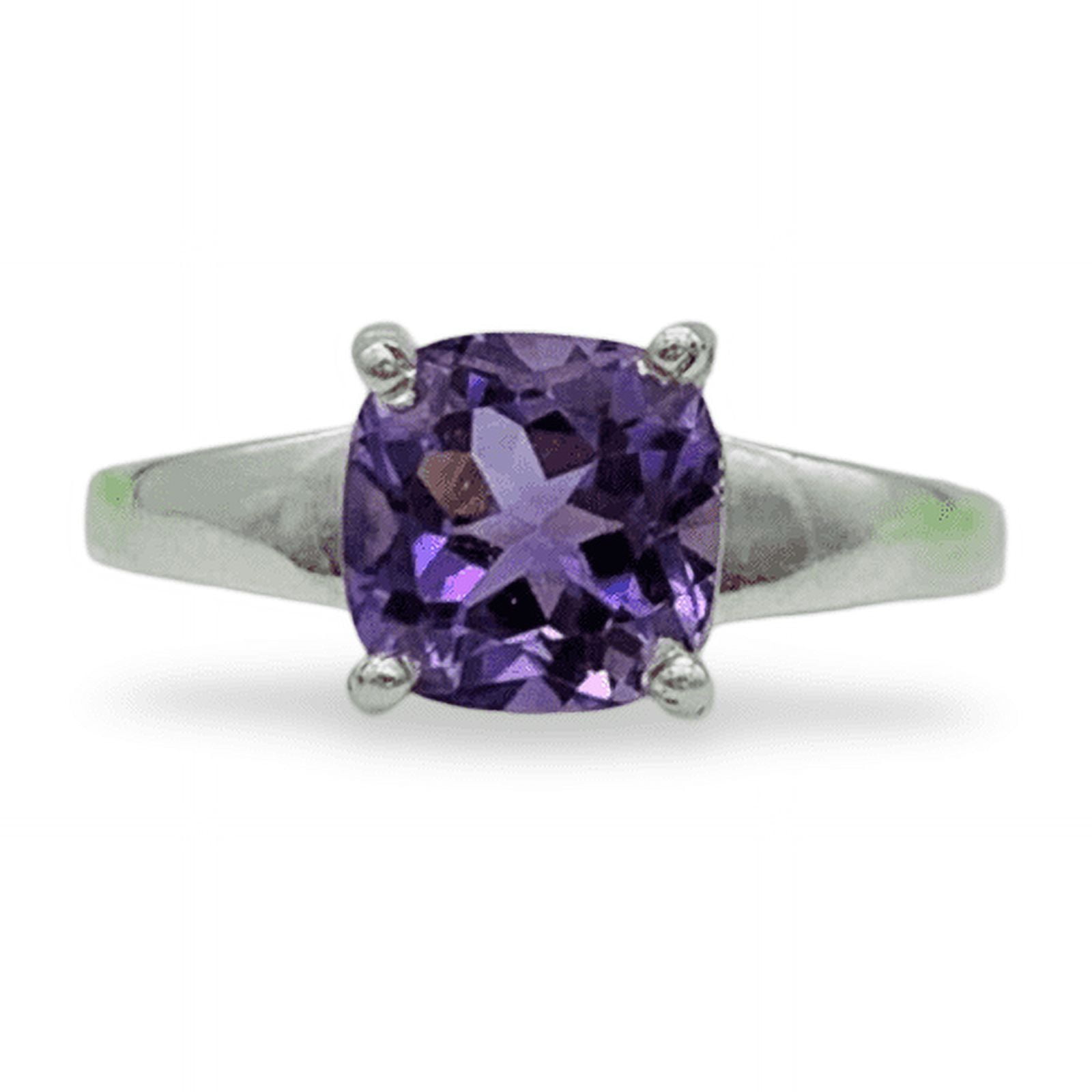 Lavender Amethyst Ring-Engagement Promise Gemstone Ring-925 Solitaire ...