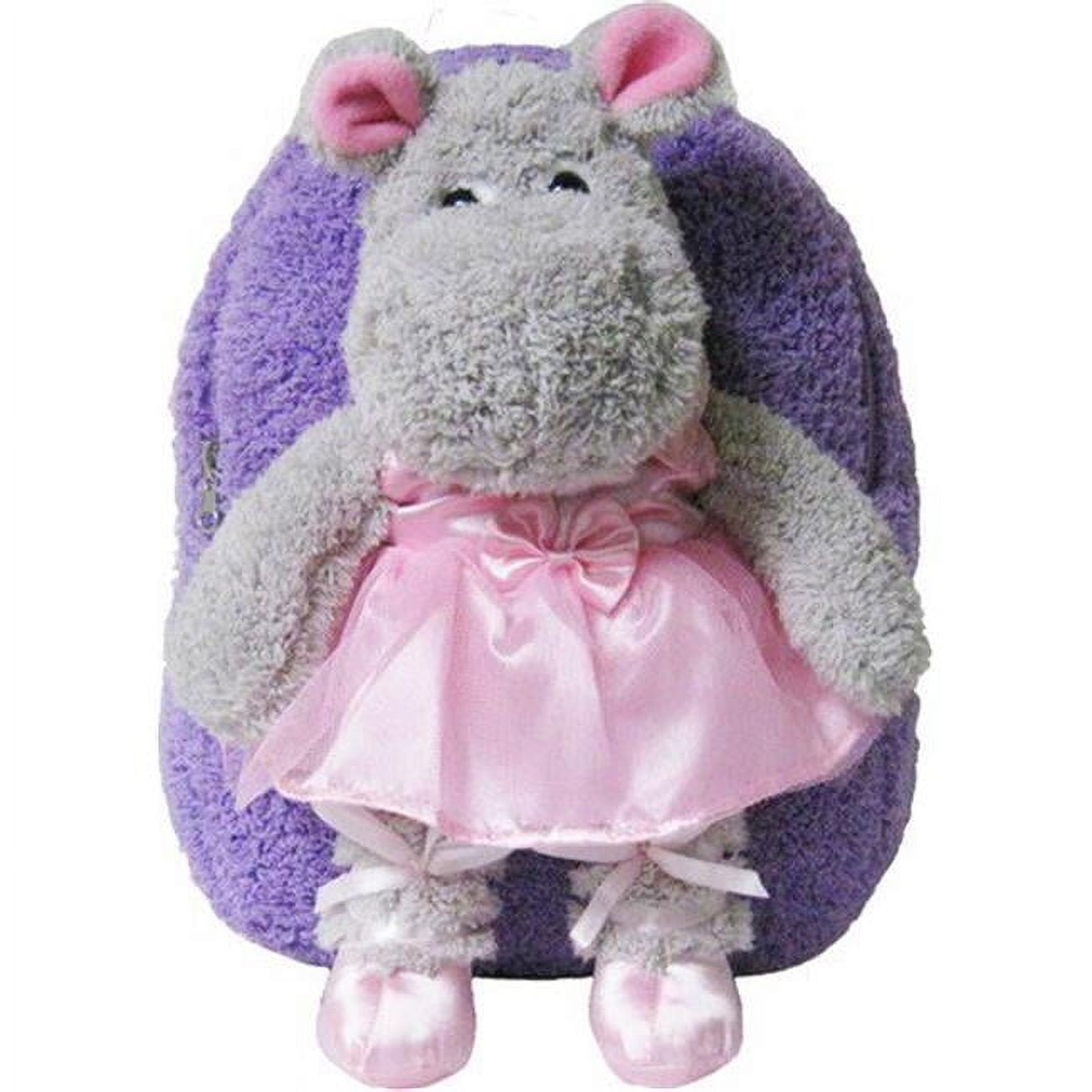 Lavender Ballet Hippo Plush Backpack - Walmart.com