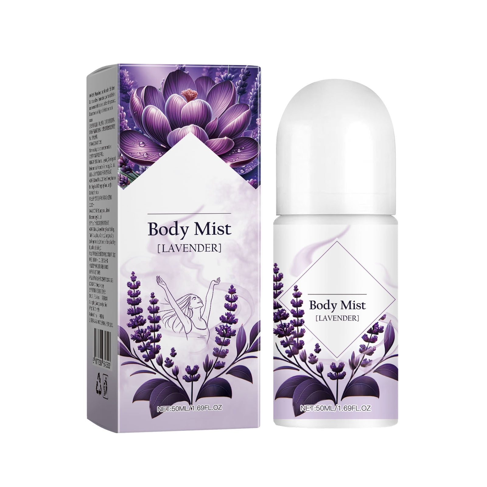Lavender Body Lotion Summer Armpit Sweating Odor Cleaning Portable Body