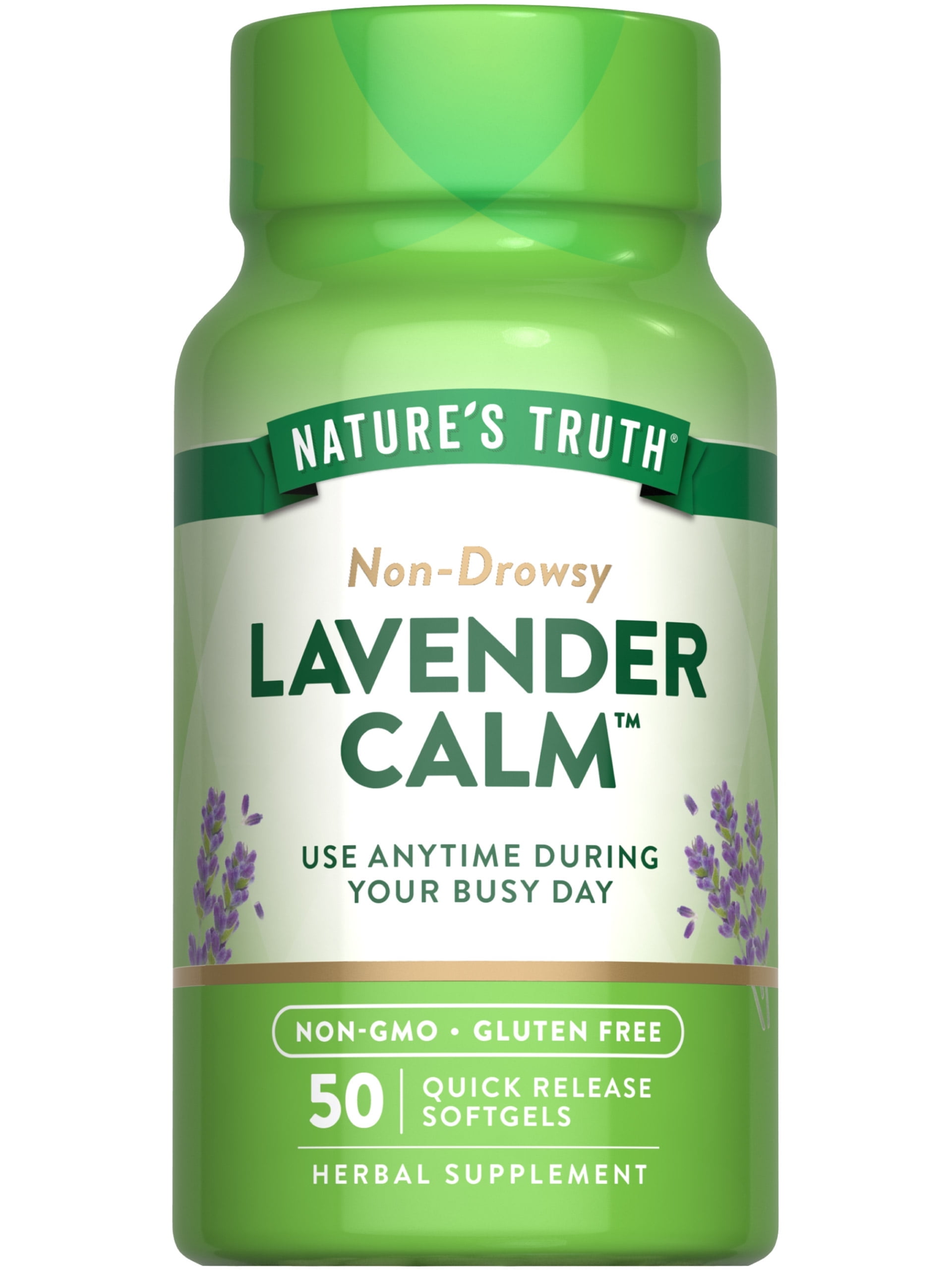 Nature's Truth Lavender Softgels, 50, Supports Relaxation and Calmness ...