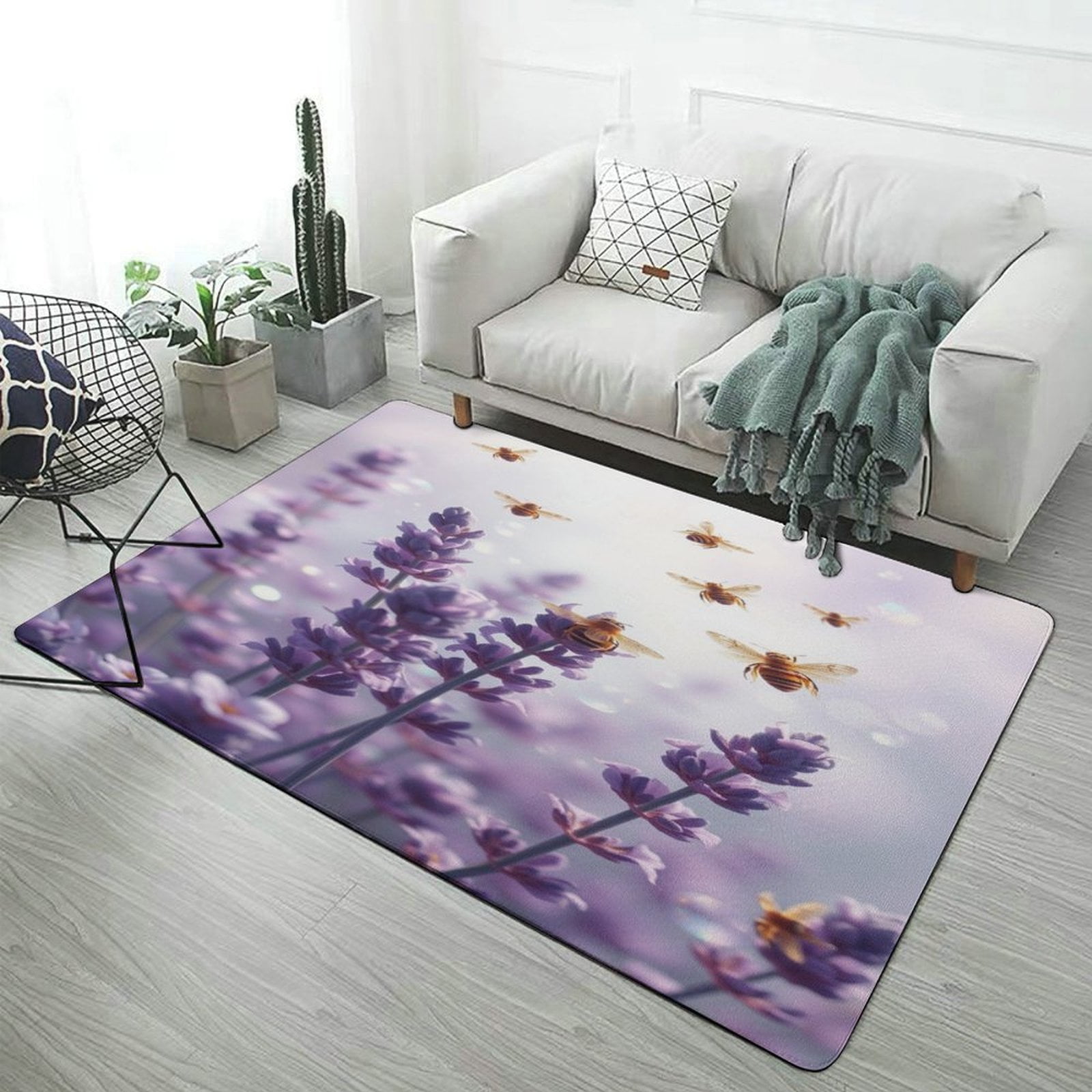 Lavender Carpet for Living Room Luxury Home Rations Sofa Coffee Table ...