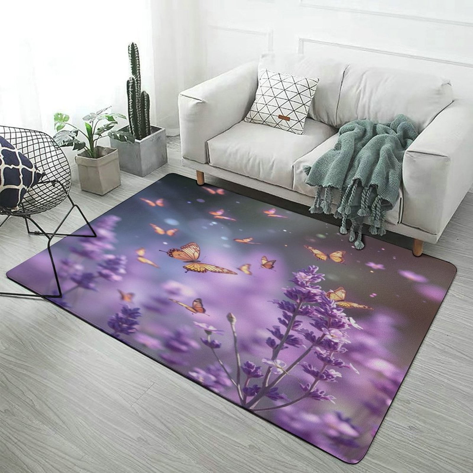 Lavender Carpet for Living Room Luxury Home Rations Sofa Coffee Table ...