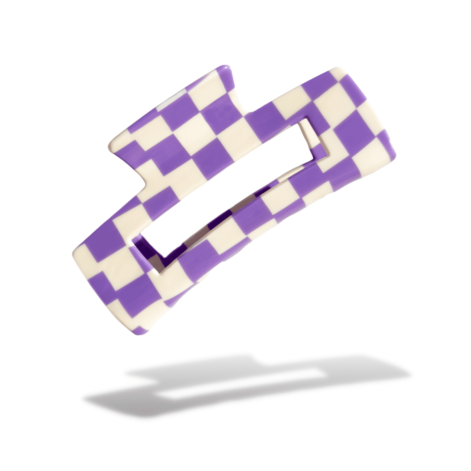 Lavender Checker Hair Claw - Walmart.com