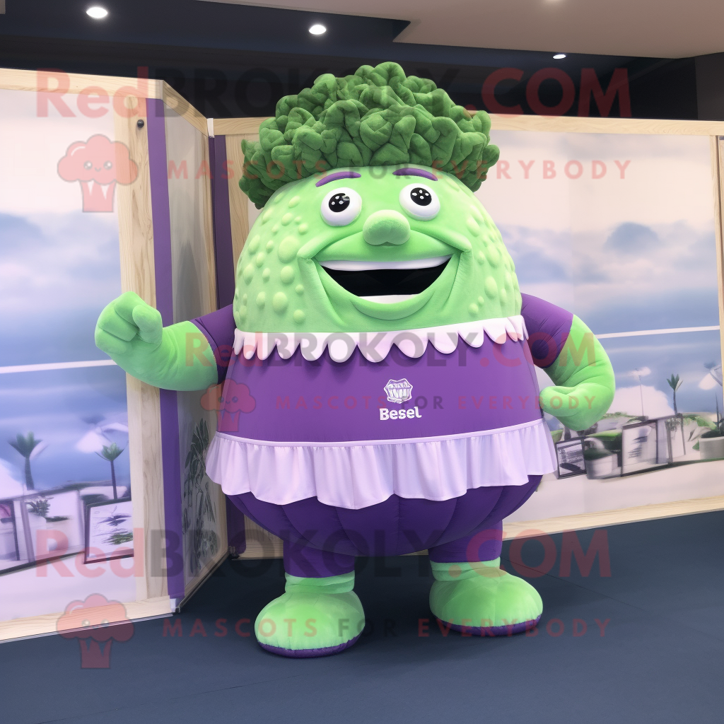 Lavender Corned Beef And Cabbage REDBROKOLY mascot costume character ...