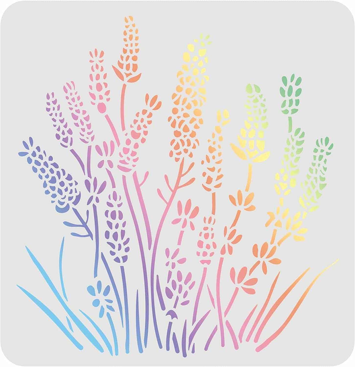 Lavender Drawing Painting Stencils Templates Plastic Stencils Lavender ...