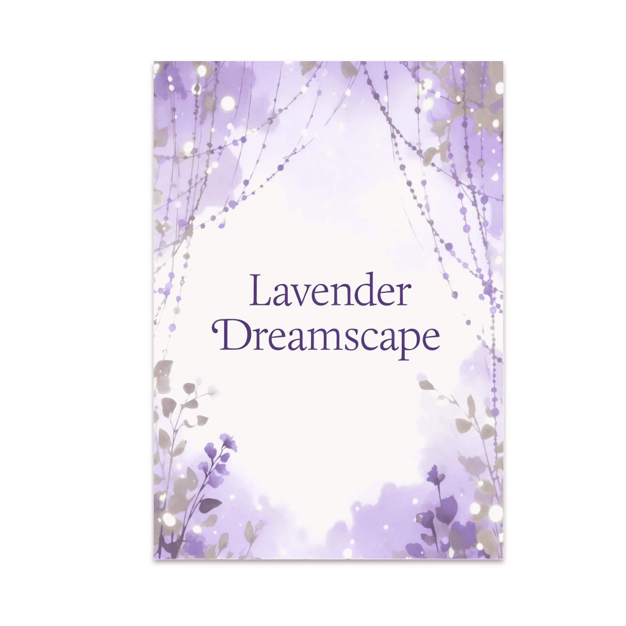 Lavender Dreamscape Wall Art - Home Decor Enthusiast - 13x19 Poster ...