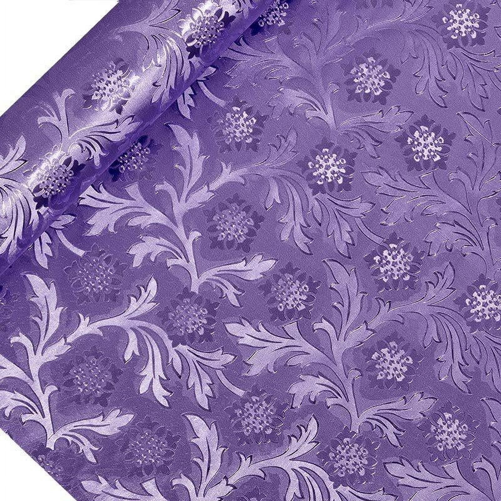Lavender Embossed Floral Foils 20" X 10 Yards - Walmart.com