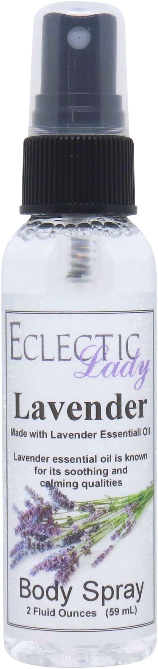 Lavender Body Spray, Eclectic Lady, Hydrating Mist, Unisex, 2 oz ...