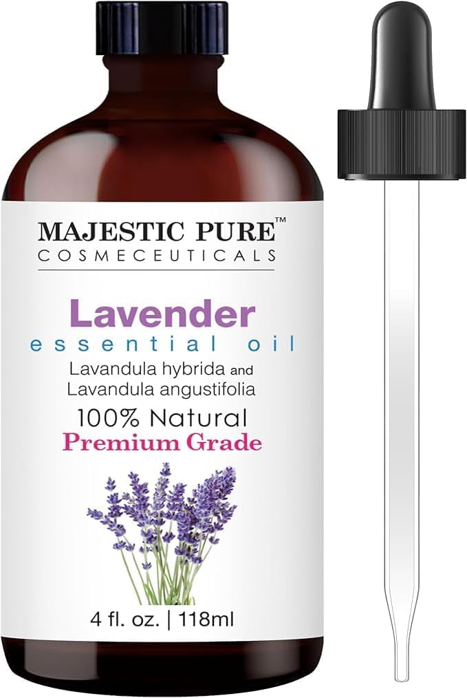 Lavender Essential Oil with Glass Dropper | 100% Pure and Natural ...