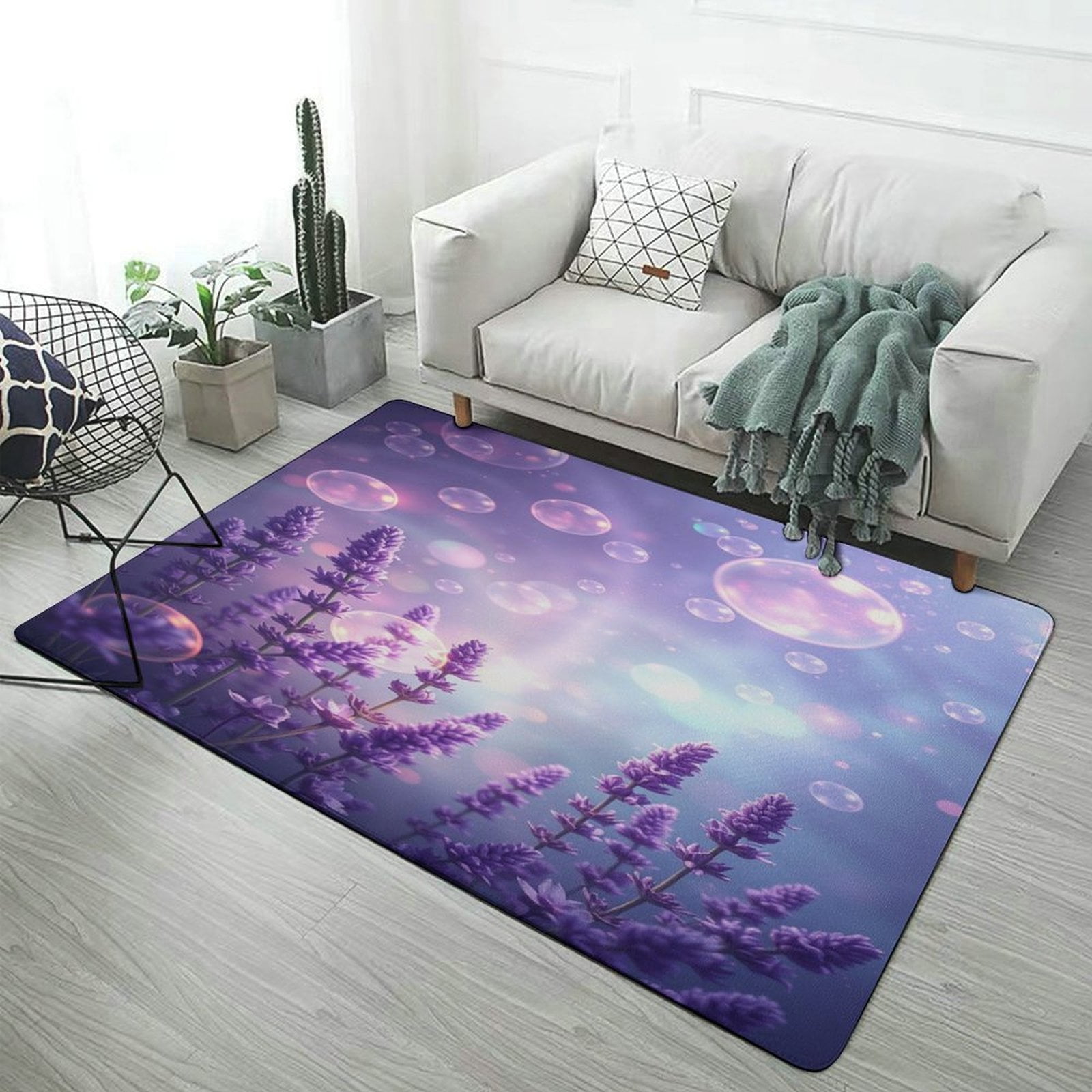 Lavender European Living Room Carpets Rugs Luxury Bedroom Study R Rug ...