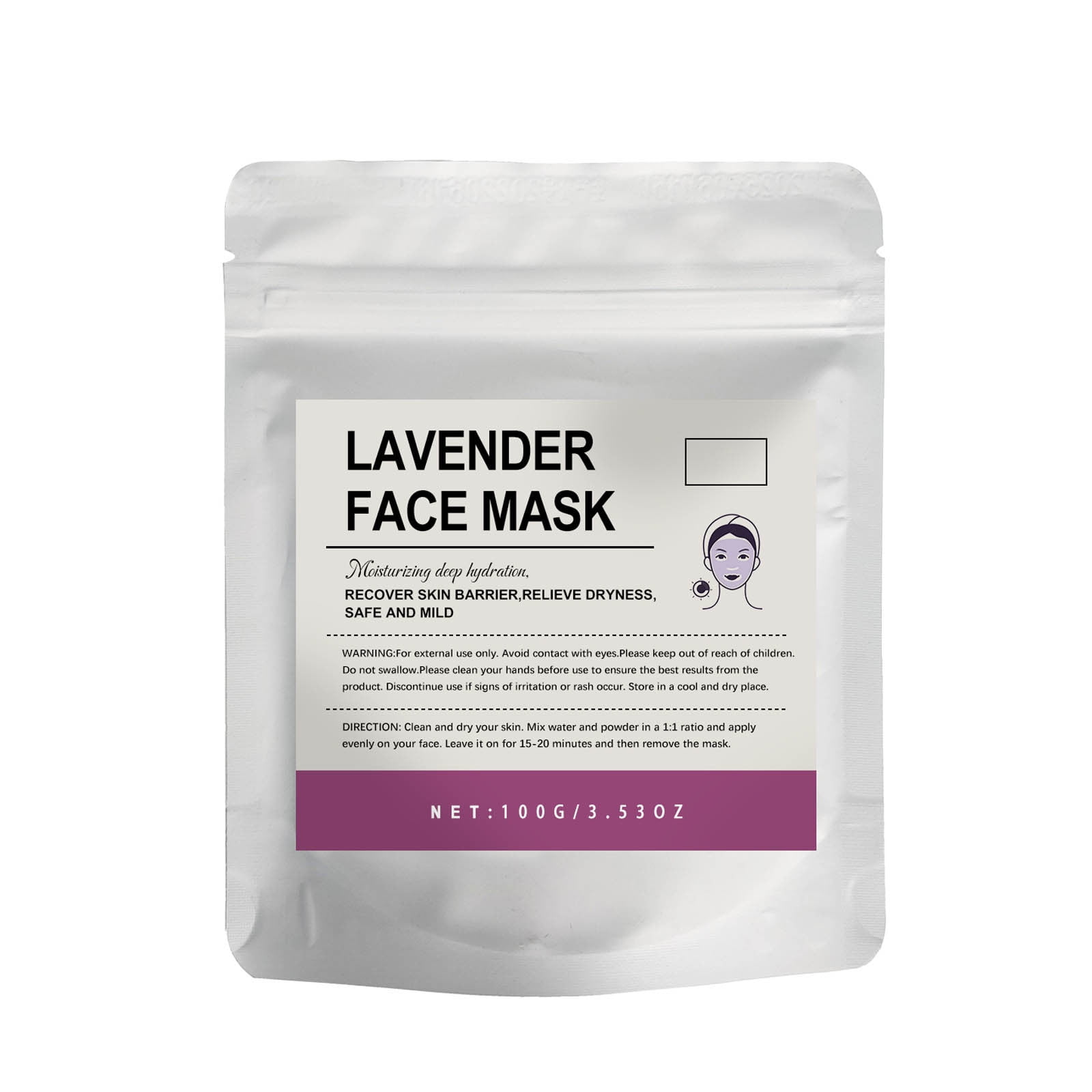 Lavender Face Mask, DIY Facial Serum, Skin Hydration Care Formula ...