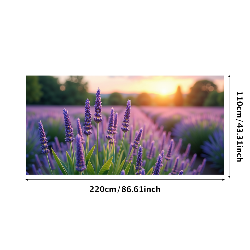 Lavender Field Sunset Background Banner Party Decors Photography Props ...