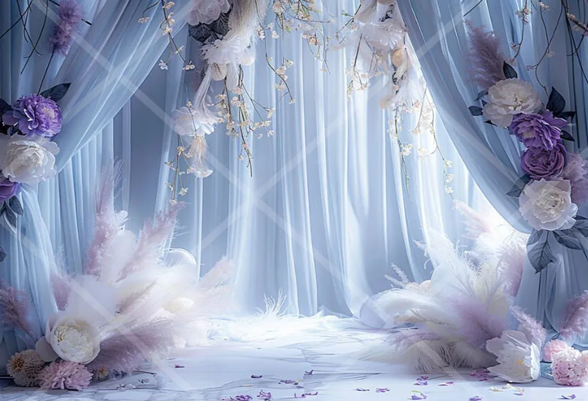 Lavender Floral windows Adult Birthday Wedding Maternity Portrait r ...