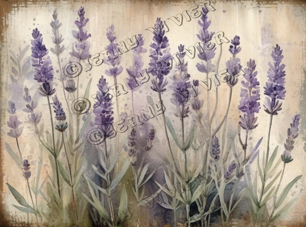 Lavender Flower Retro Aluminum Sign 12"x8" Metal Sign Lavender Flower ...