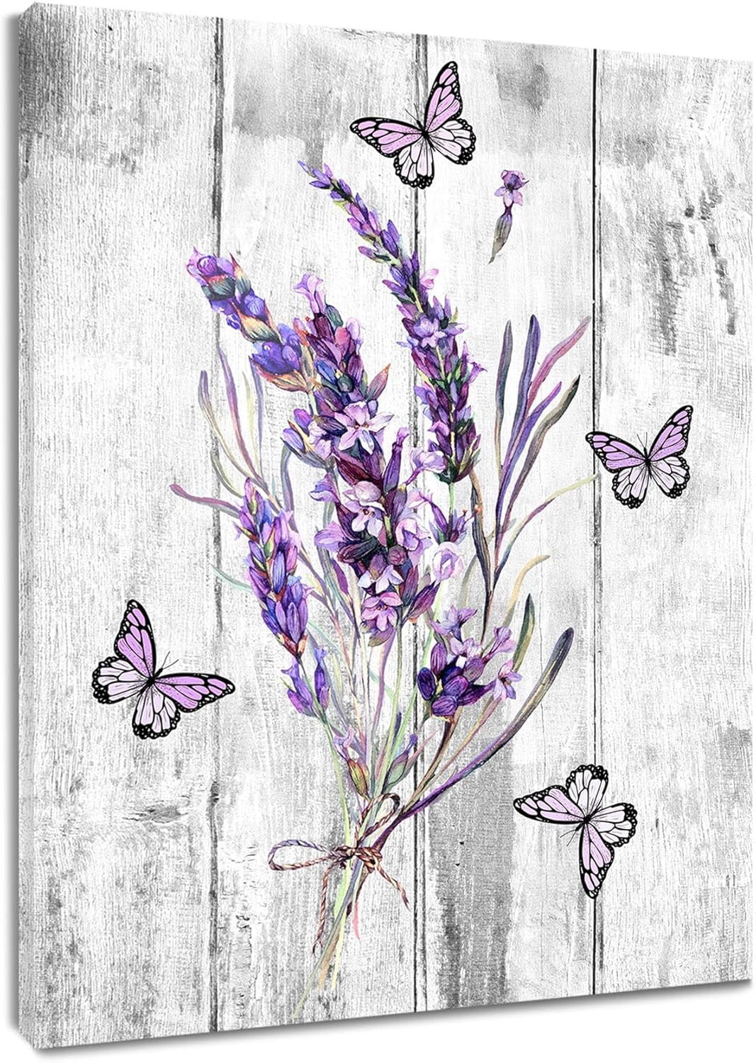 Lavender Flower Wall Art for Living Room Farmhouse Kitchen Wall Decor ...