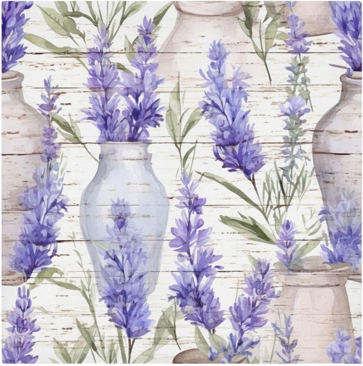 Lavender Flowers Cloth Napkins Set of 6, Ultra Soft Machine Washable ...