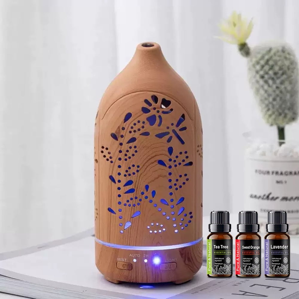 Lavender Hollow Ultrasonic Diffuser - 7 Color LED Aromatherapy ...