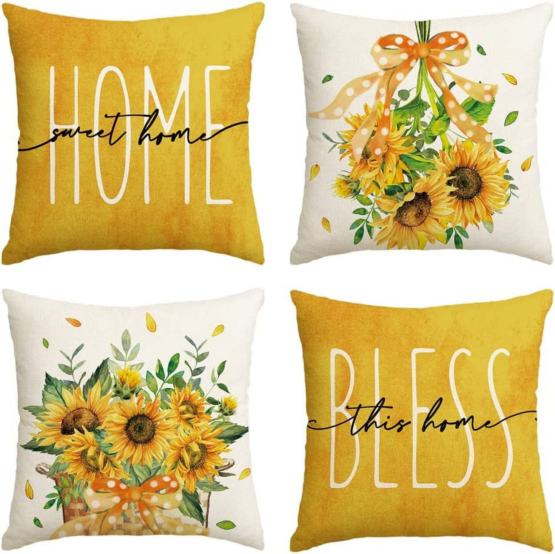 Lavender Home Sweet Home Bless This Home Spring Throw Pillow Covers, 18 ...