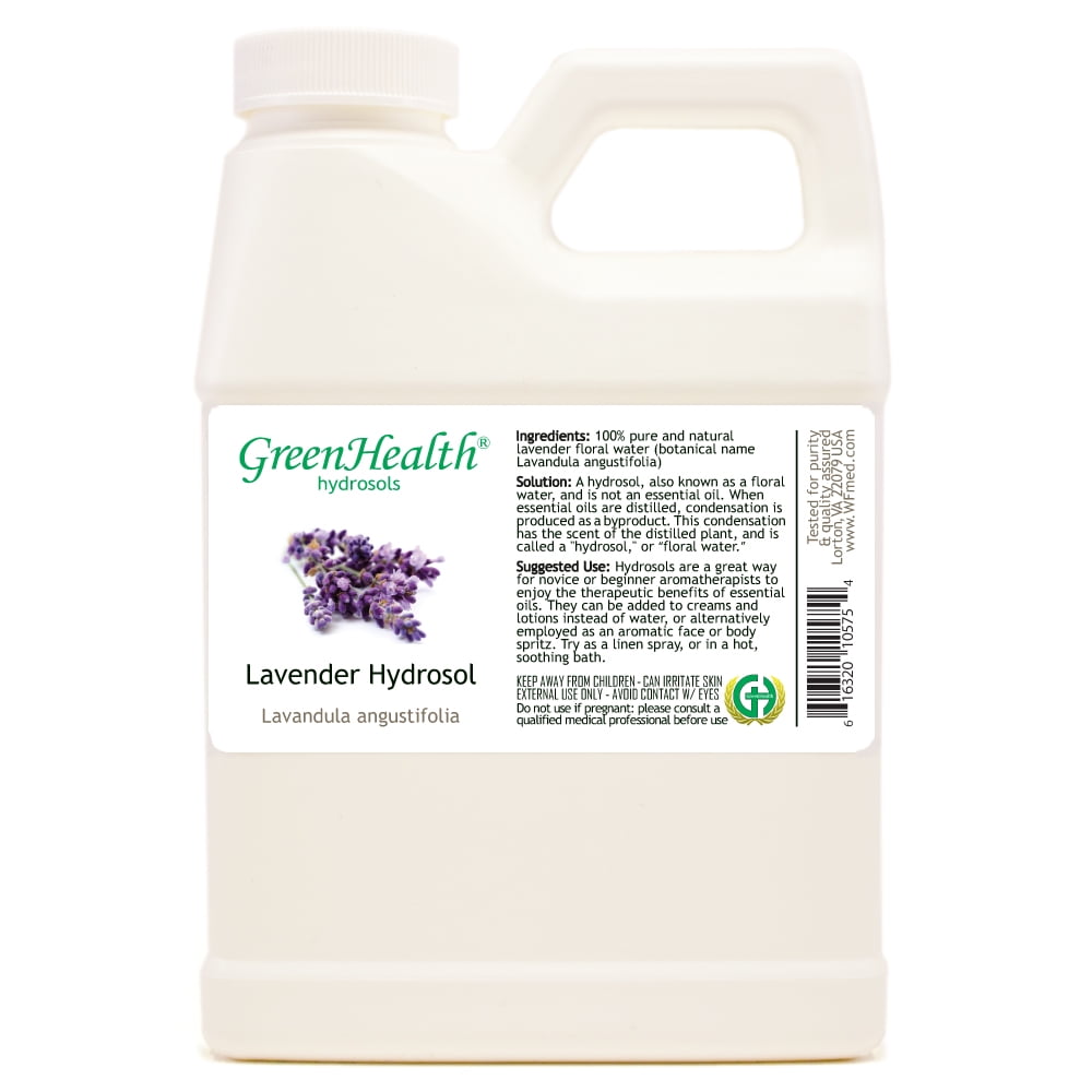 Natural Scented Lavender Hydrosol - 16 fl oz in Secure White Plastic ...