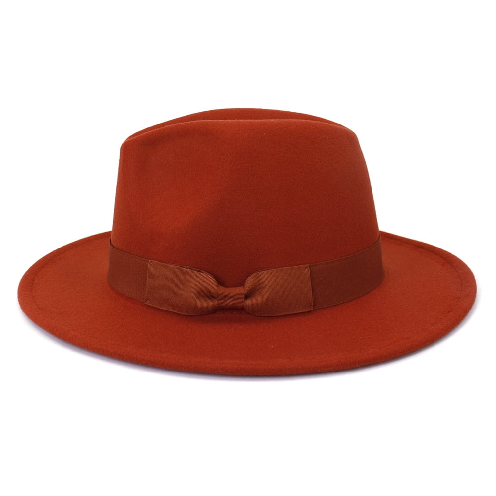 Lavender Ikatan Simpul Fedoras Lebar Brim Topi Panama Merasa Topi Jazz ...