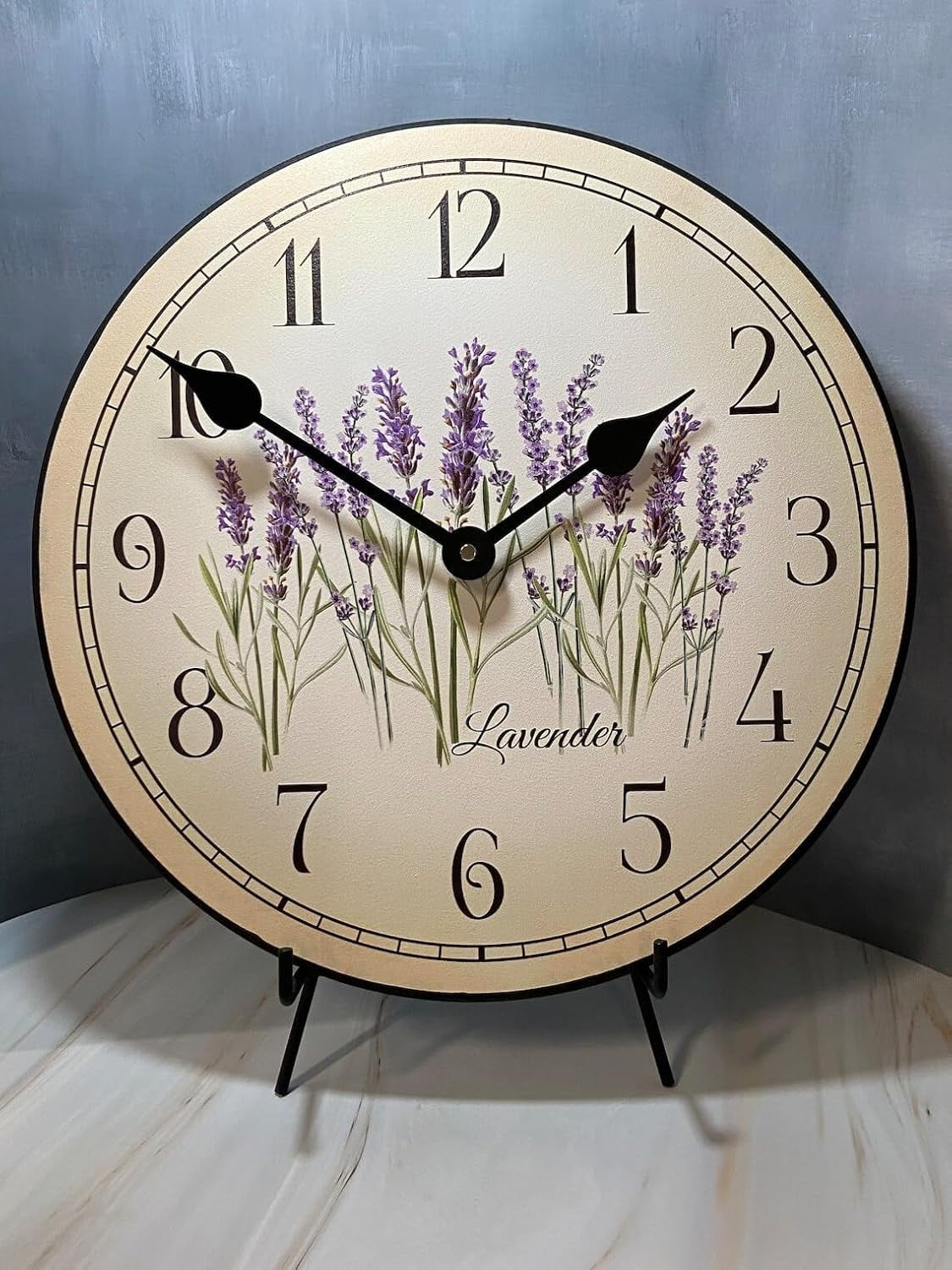 Lavender Large Wall Clock | Ultra Quiet Quartz Mechanism | Hand Made in ...