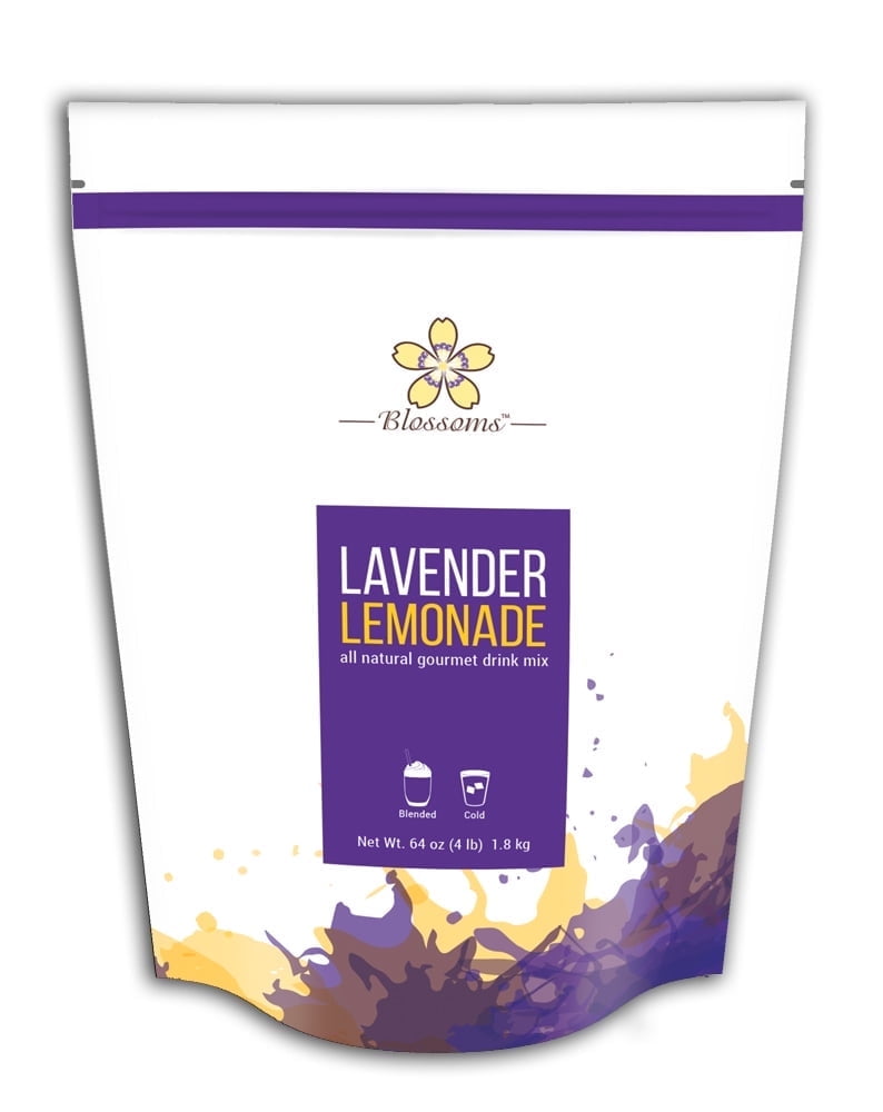 Blossoms Lavender Lemonade Drink Mix 4 LB Bag with Meyer Lemon and ...