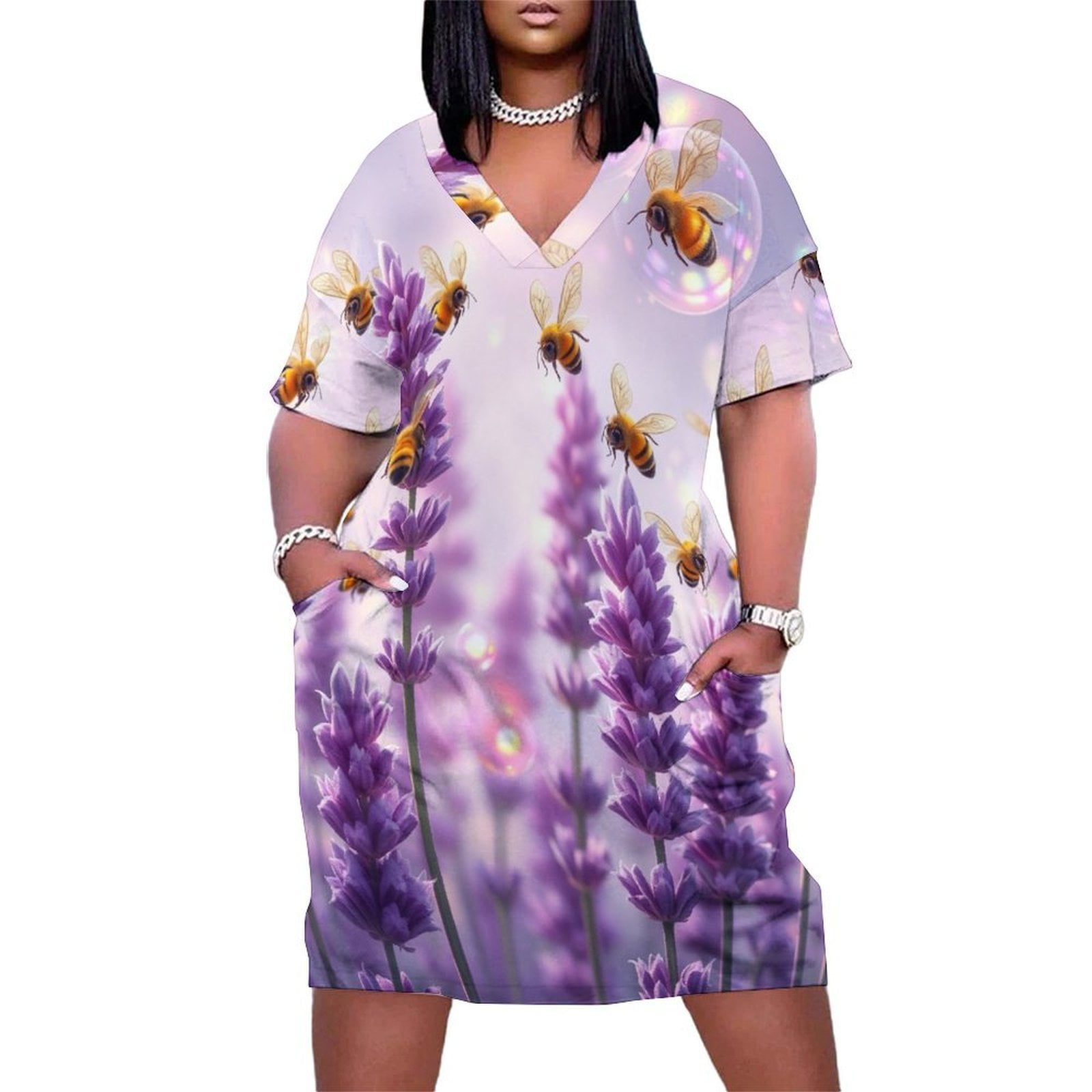 Lavender Loose Pocket Dress Dress for Women Dress Women Summer - Walmart.com