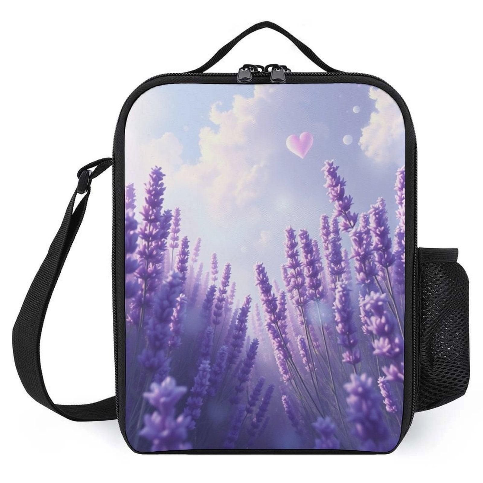 Lavender Lunch Bag Cooler Warm Insulated Lunch Box School Food Portable ...