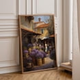 Lavender Market Provence Village Scene French Countryside, Stretched ...