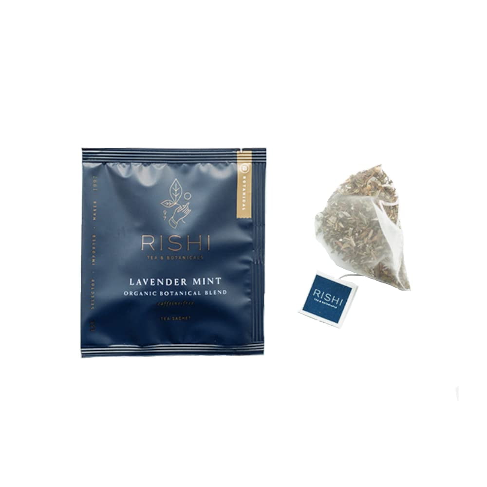 Lavender Mint Herbal Tea - Organic, Caffeine Free Sachet Tea Bags ...