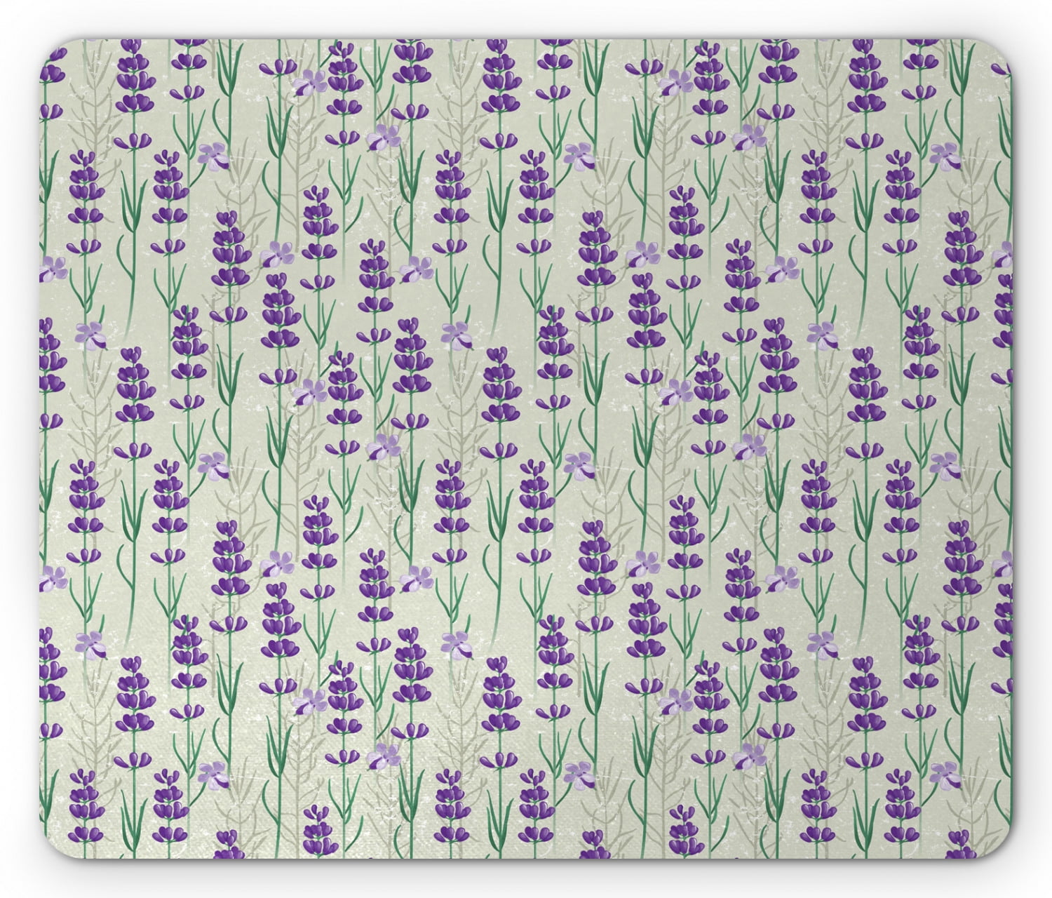 Lavender Mouse Pad, Botanical Pattern with Fresh Herbs Aromatherapy Spa ...