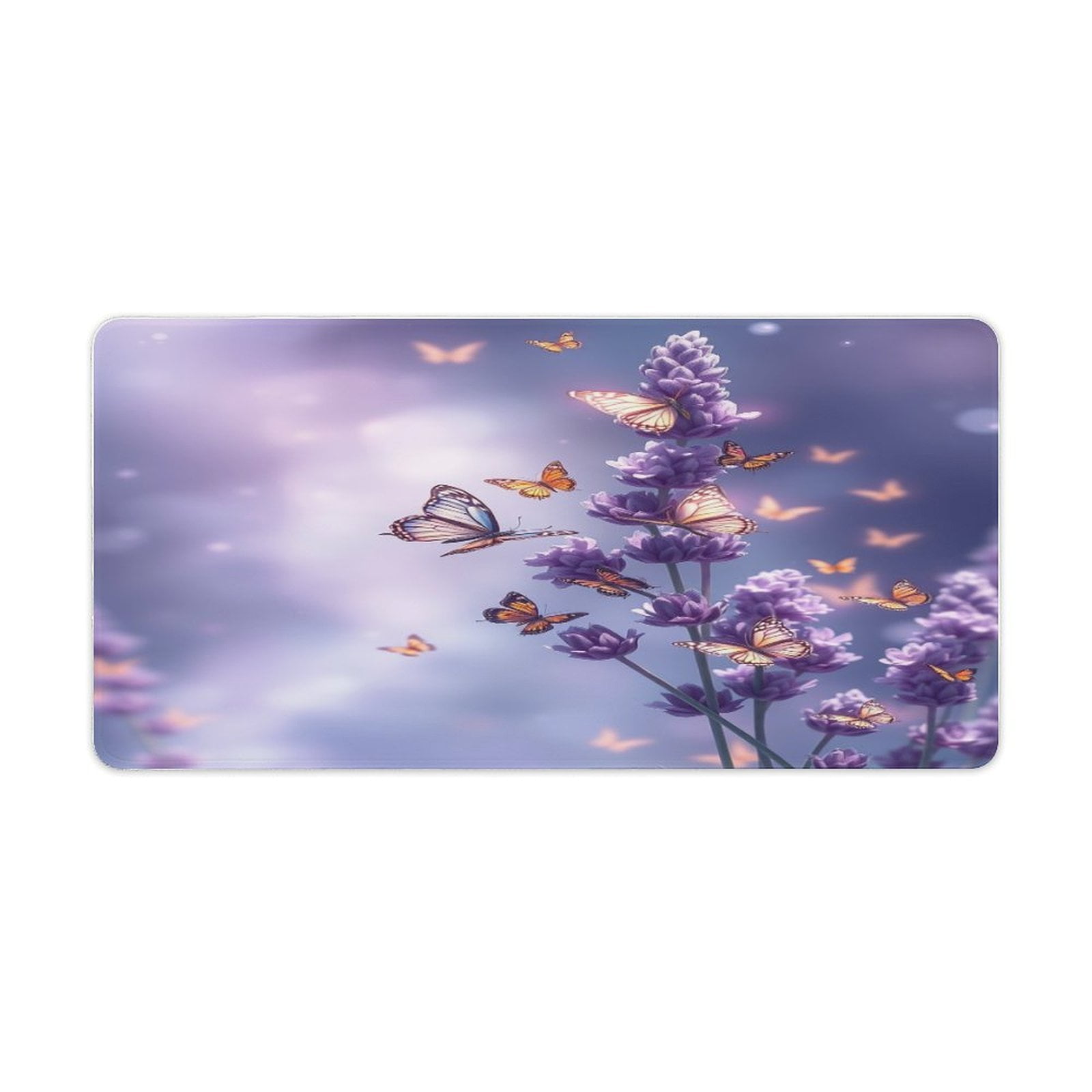Lavender Mouse Pad Gamer Keyboard Desk Mats Computer Table Gaming Mat ...