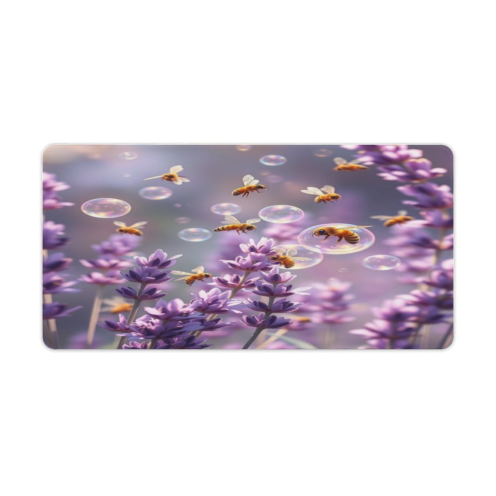 Lavender Mouse Pad Gamer Keyboard Desk Mats Computer Table Gaming Mat ...