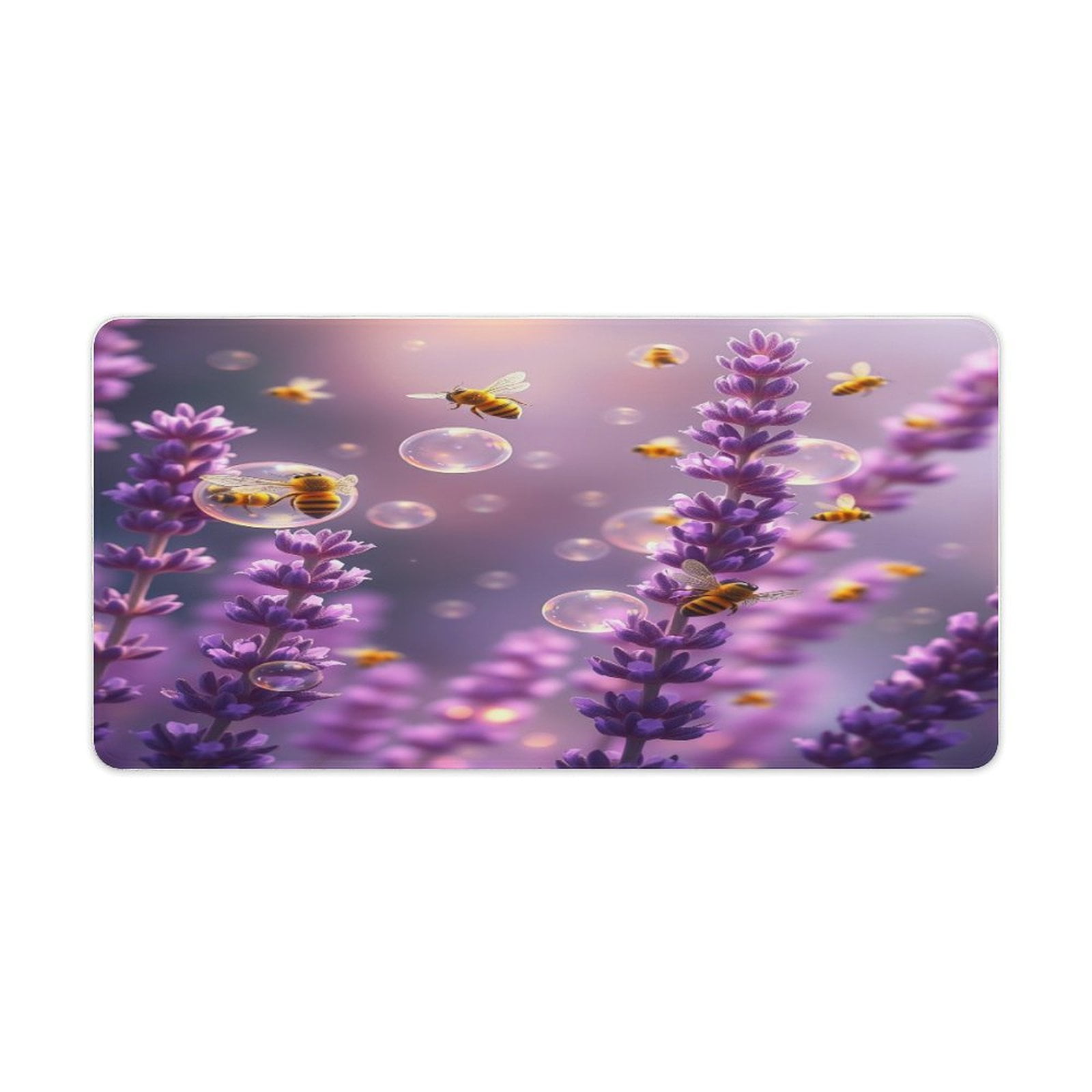 Lavender Mouse Pad Gamer Keyboard Desk Mats Computer Table Gaming Mat ...
