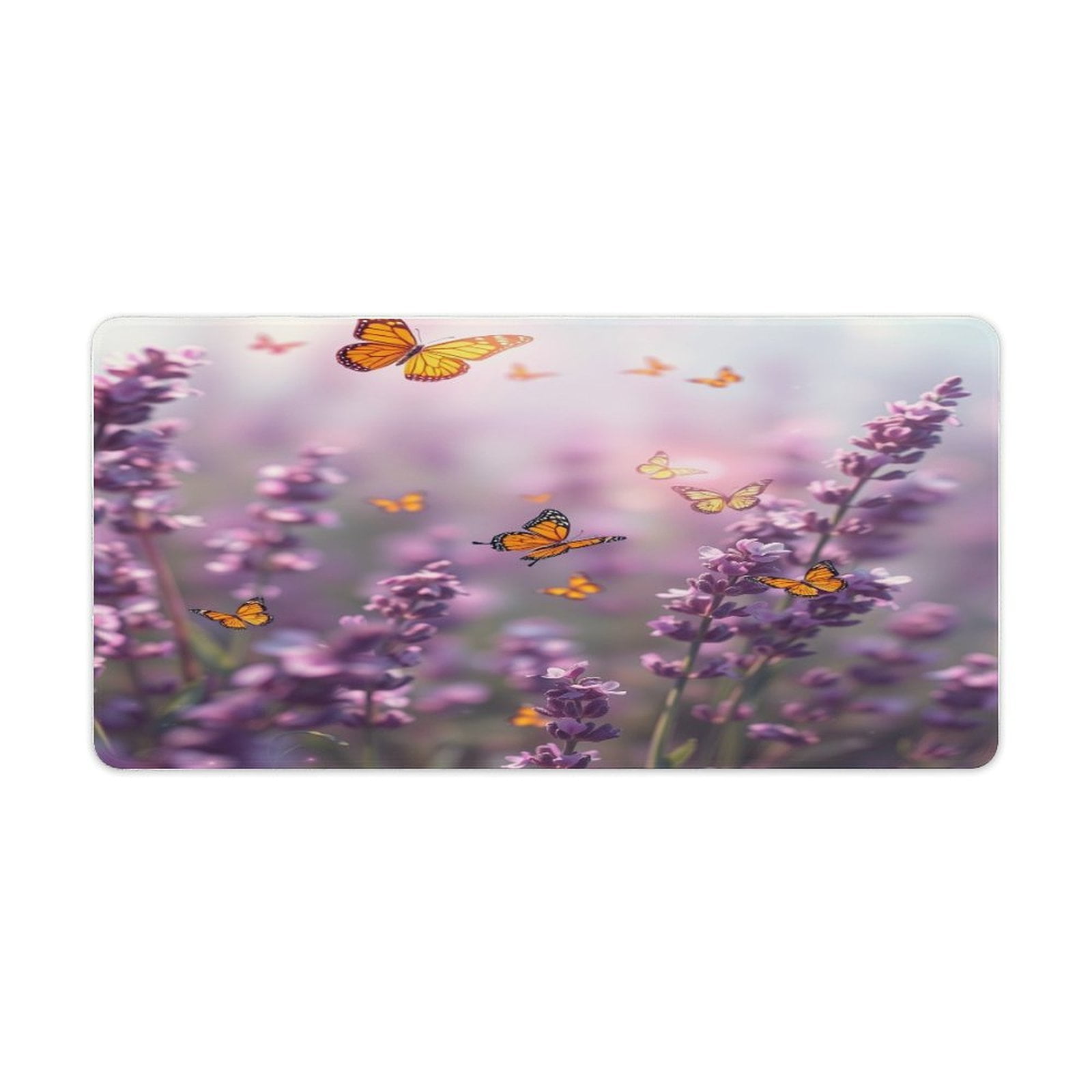 Lavender Mouse Pad Gamer Keyboard Desk Mats Computer Table Gaming Mat ...