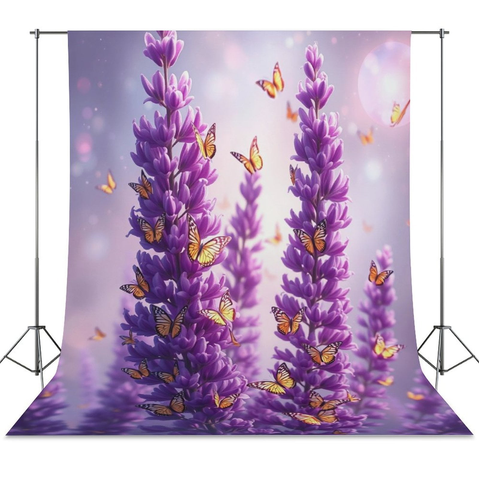 Lavender Party Backdrop Birthday Decoration Backgrounds for Photographs ...