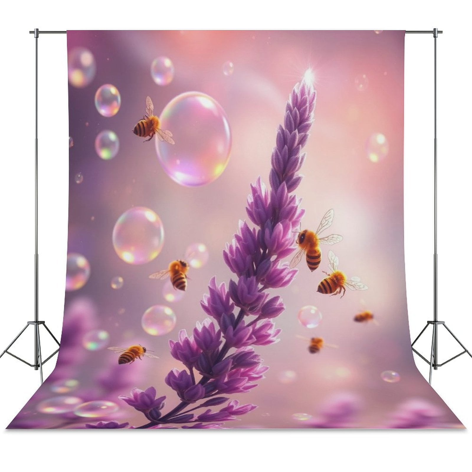Lavender Party Backdrop Birthday Decoration Backgrounds for Photographs ...