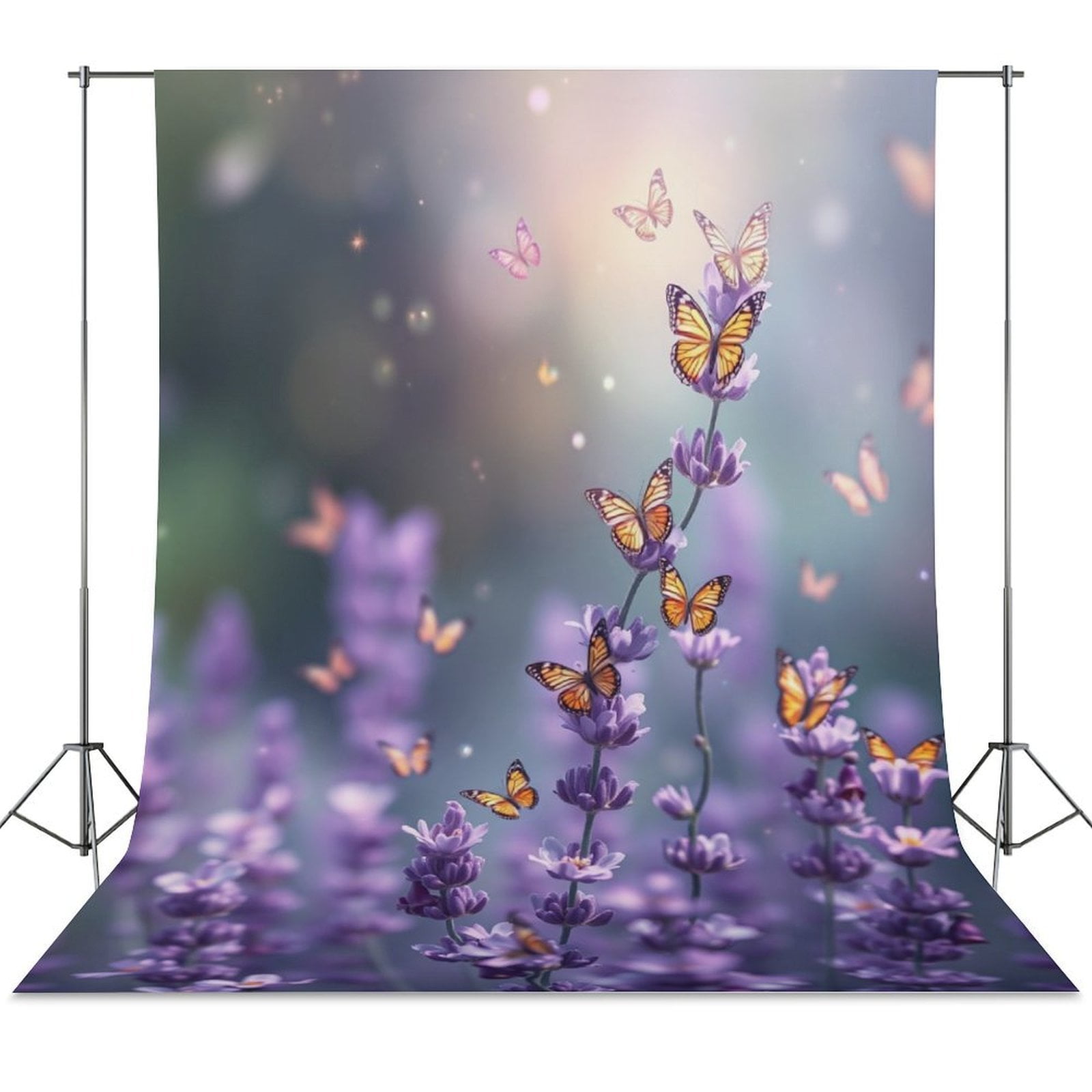 Lavender Party Backdrop Birthday Decoration Backgrounds for Photographs ...