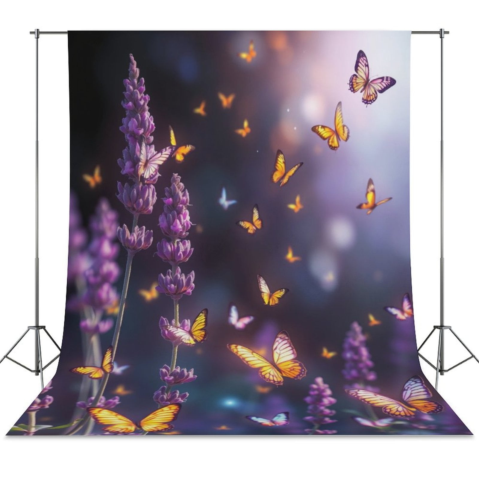 Lavender Party Backdrop Birthday Decoration Backgrounds for Photographs ...