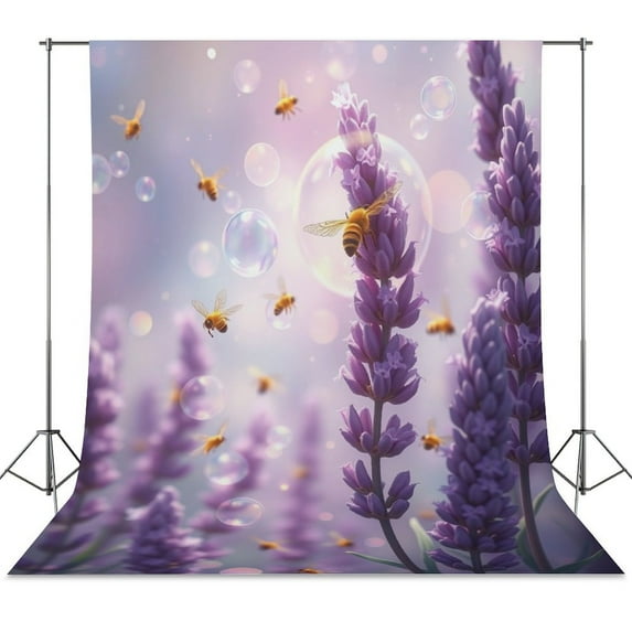 Lavender Party Backdrop Birthday Decoration Backgrounds for Photographs ...