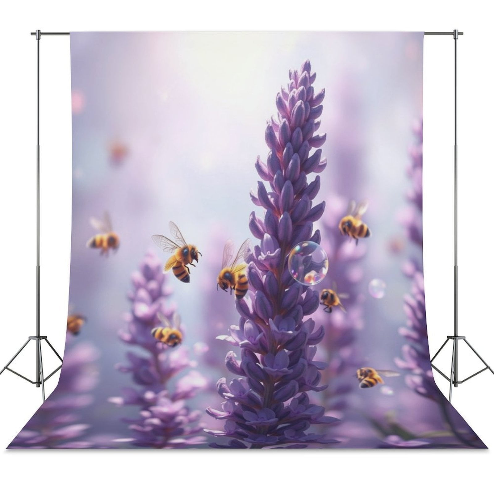 Lavender Party Backdrop Birthday Decoration Backgrounds for Photographs ...